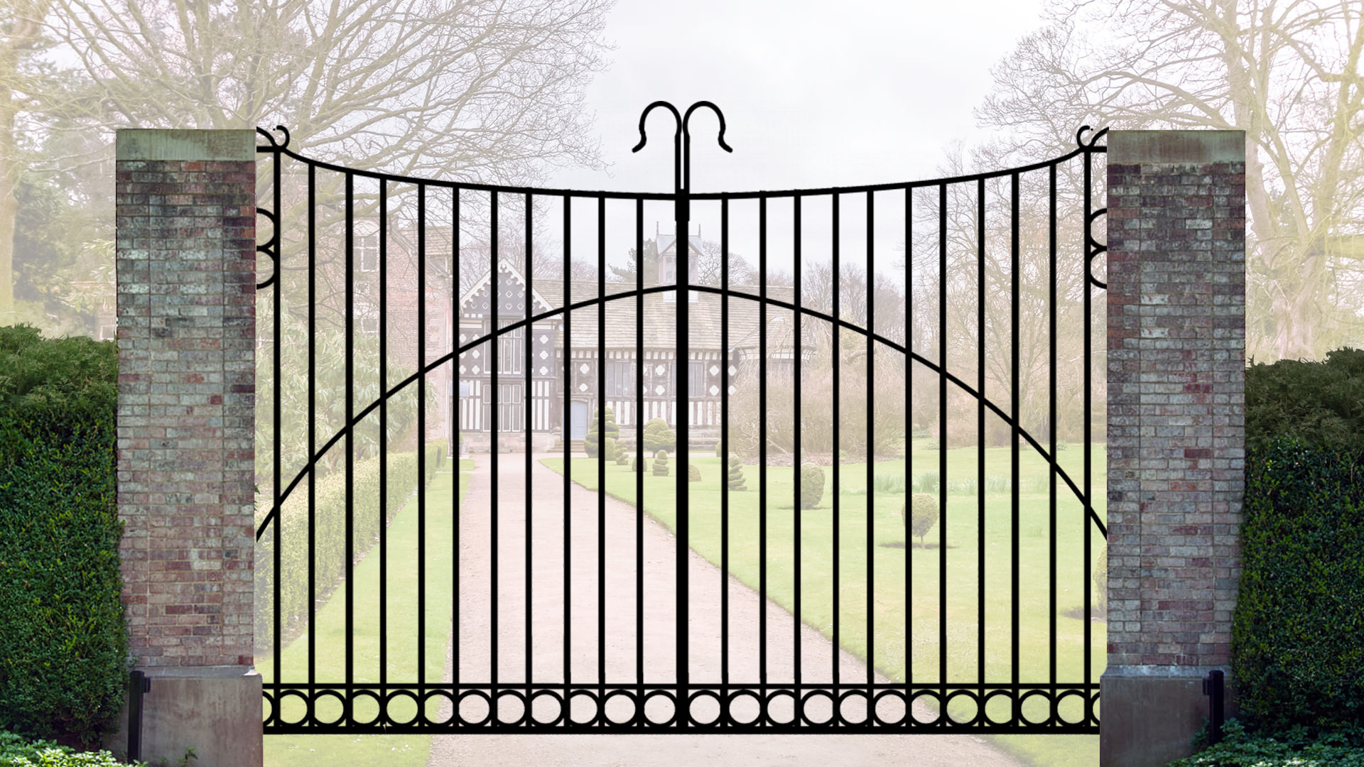 Eclipse Wrough Iron Electric driveway automation gates | Electric Gates UK